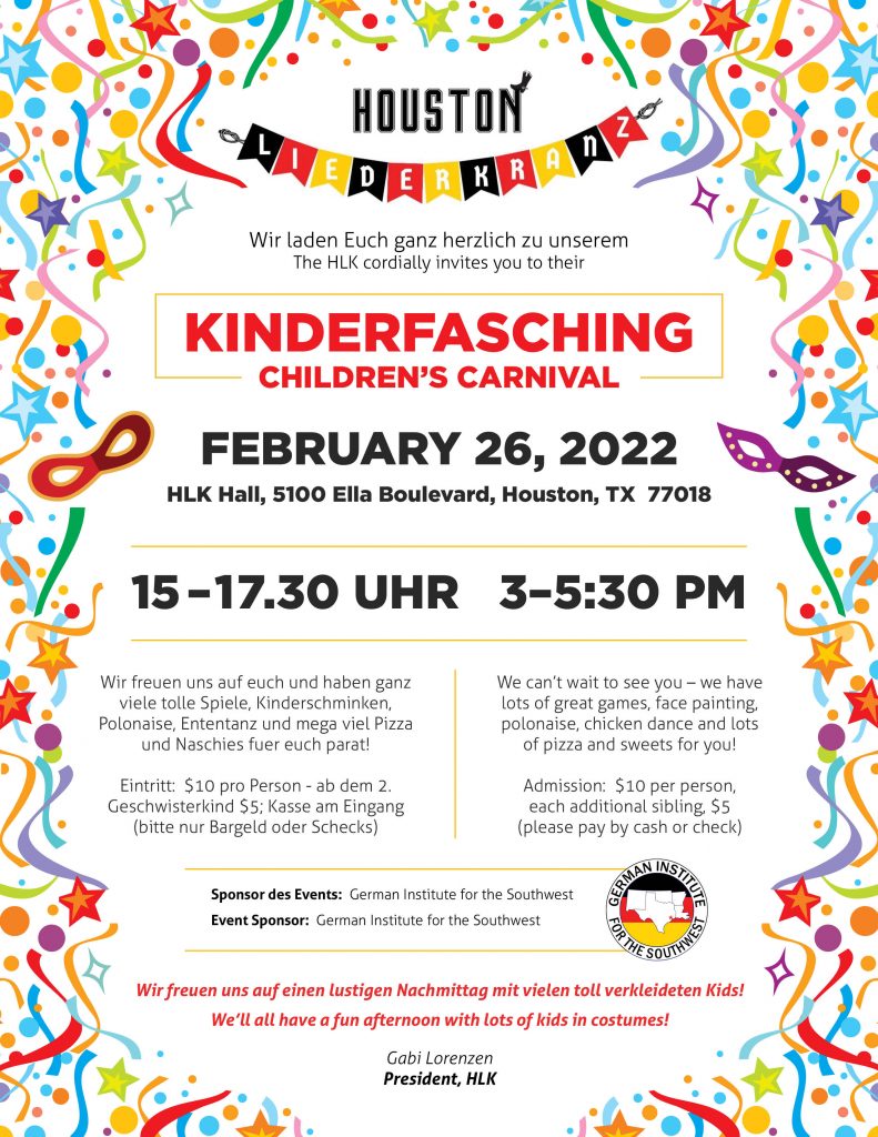 “Kinderfasching” at the HLK Hall – German Institute for the Southwest